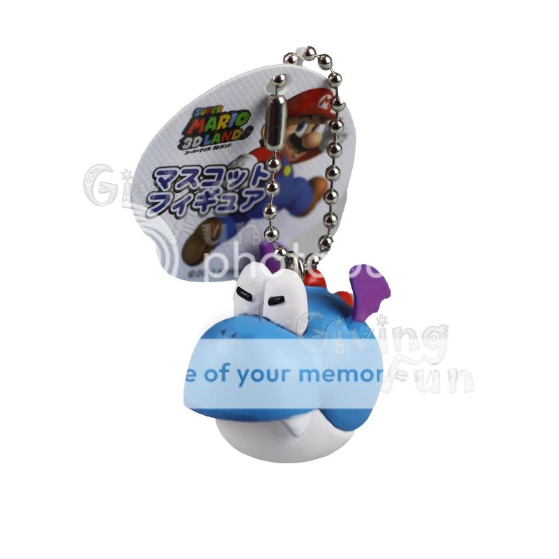 GENUINE Super Mario Bros 3D LAND MARIO DRAGLET Figure Toy Keyring ...