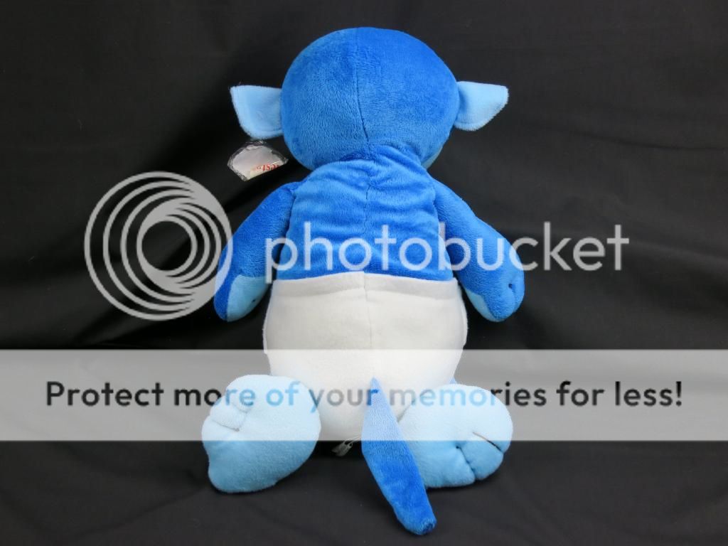 NEW BIG BABY DIAPER BLUE MONKEY SMILING SOFT ADORABLE PLUSH STUFFED ...